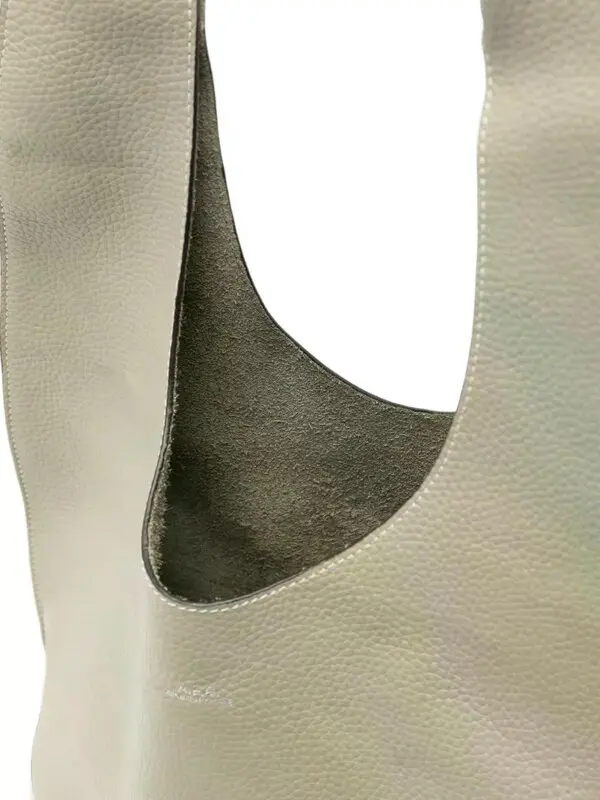 A.p.c. Neige Clou Pebbled-leather Tote Bag - Green