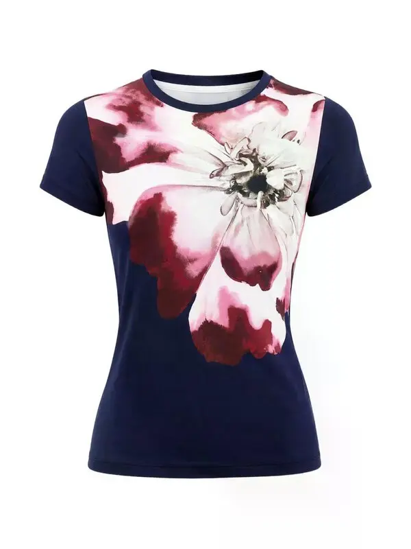 Ted Baker London Louannn Floral-print T-shirt - Blue