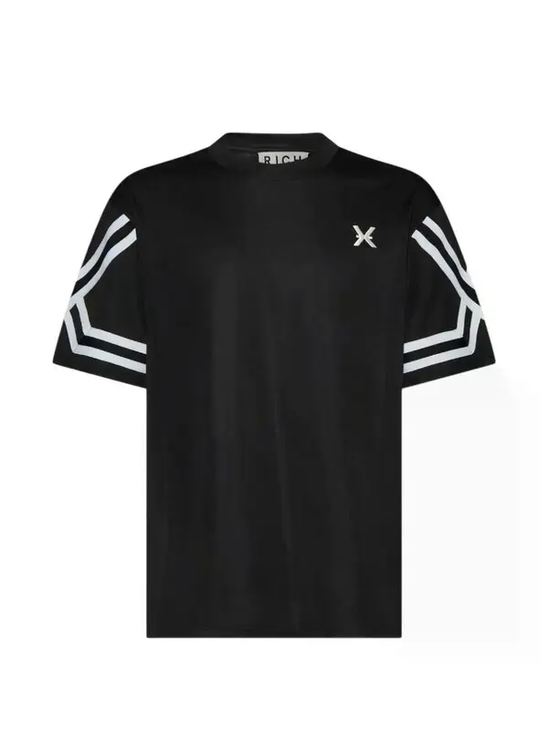 John Richmond Logo-patch Graphic-print T-shirt