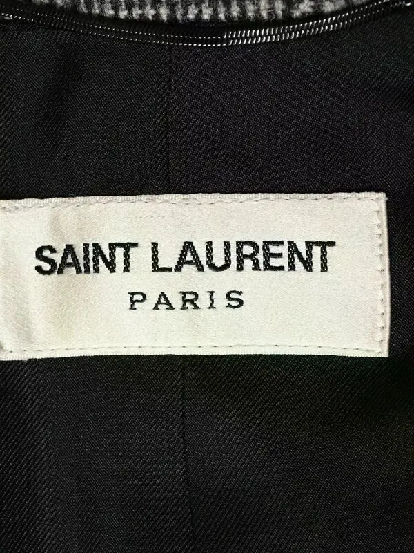 Saint Laurent 2023 Checked Single-breasted Blazer