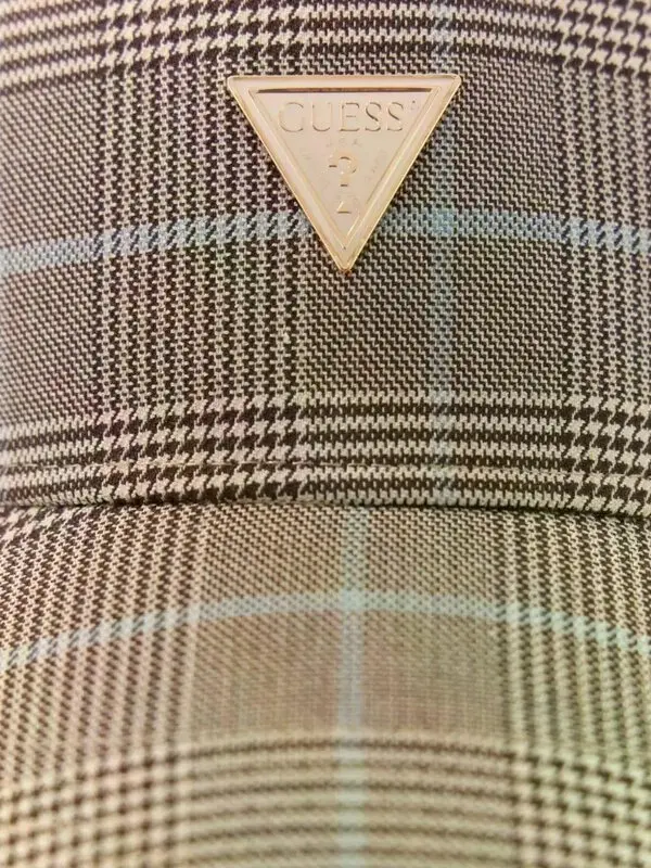 Guess Prince Of Wales Checked Cap