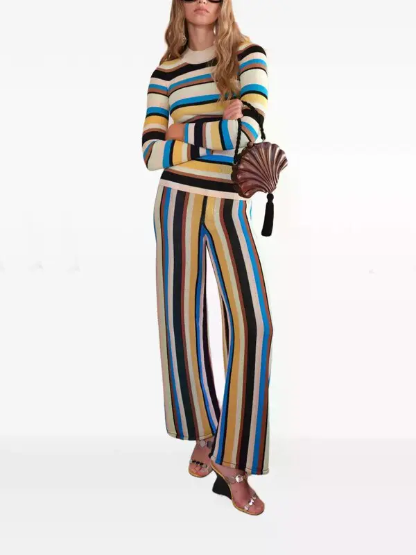 SIMONMILLER Mika Striped Long-sleeve Top - Yellow
