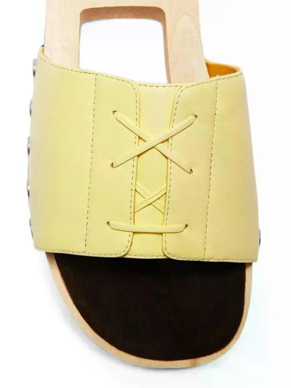 LILI CURIA Uma Lace-up Studded Sandals