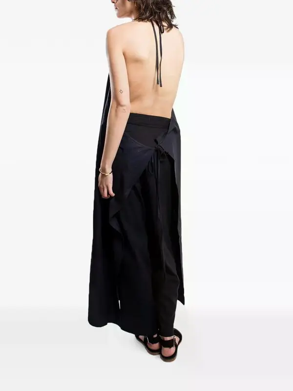 BASERANGE Silk Apron Dress