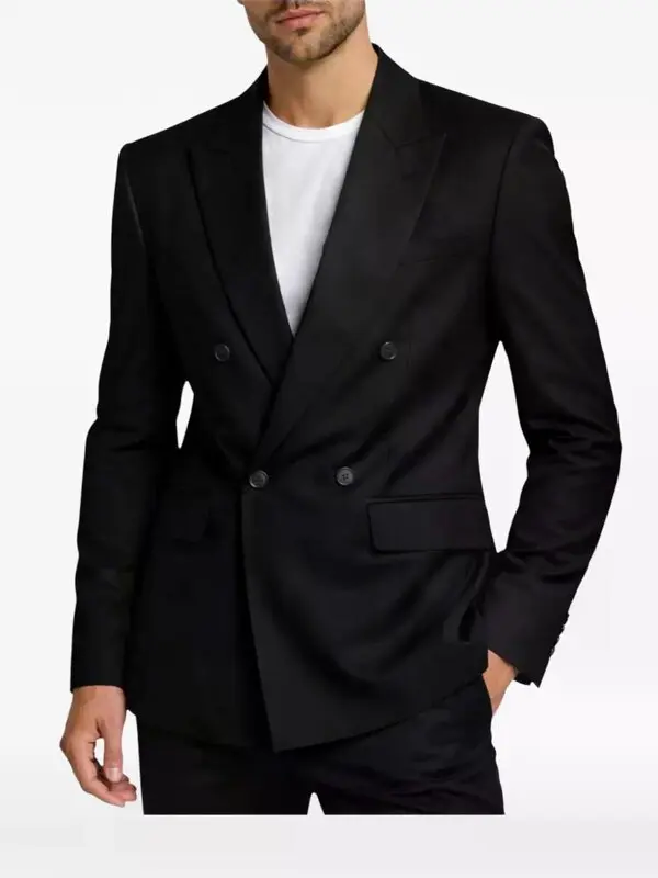 John Richmond Double-breasted Peak-lapel Blazer