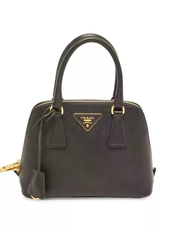 Prada Promenade Leather Tote Bag - Black
