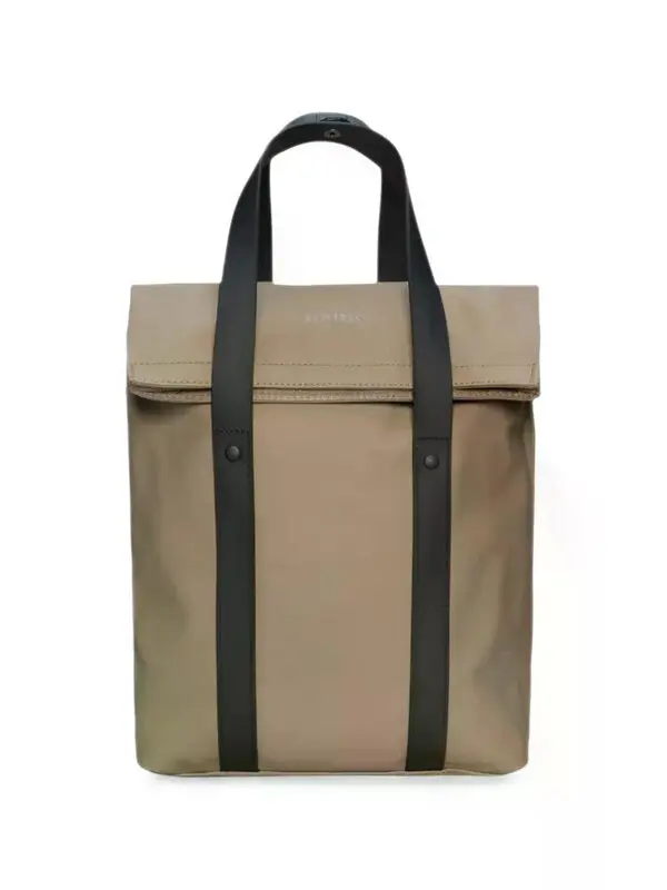 Rains Waterproof Fold-over Backpack - Neutrals