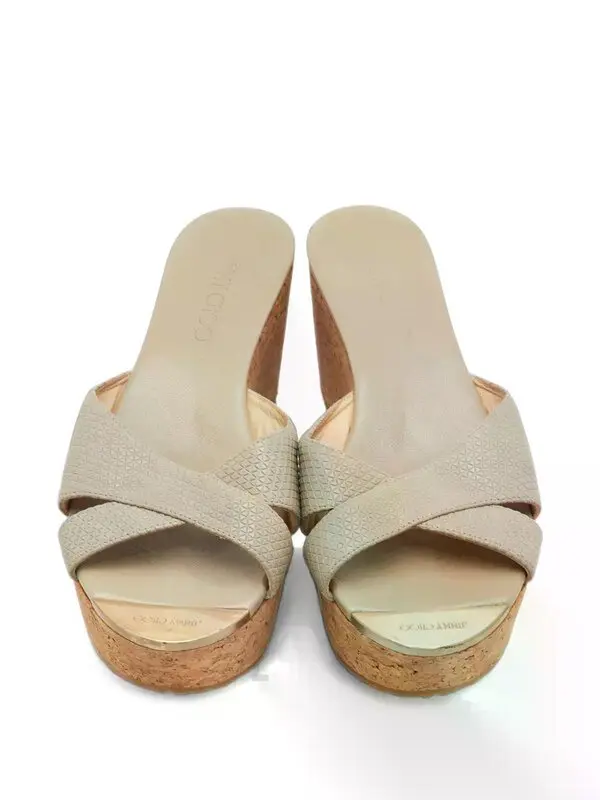 JIMMY CHOO Prima Criss-cross Sandals - Grey