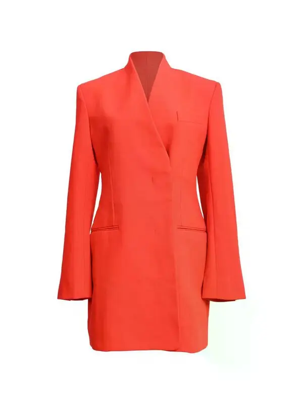 FERRAGAMO Wool Shawl Collar Fitted Blazer