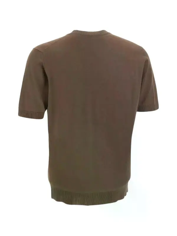 KANGRA Ribbed-knit Crew-neck T-shirt