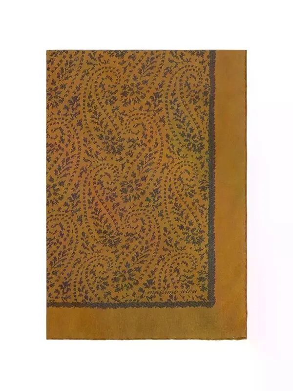 Massimo Alba Paisley-print Bandana - Brown