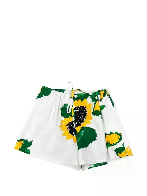 Moschino Sunflower-print Drawstring Shorts