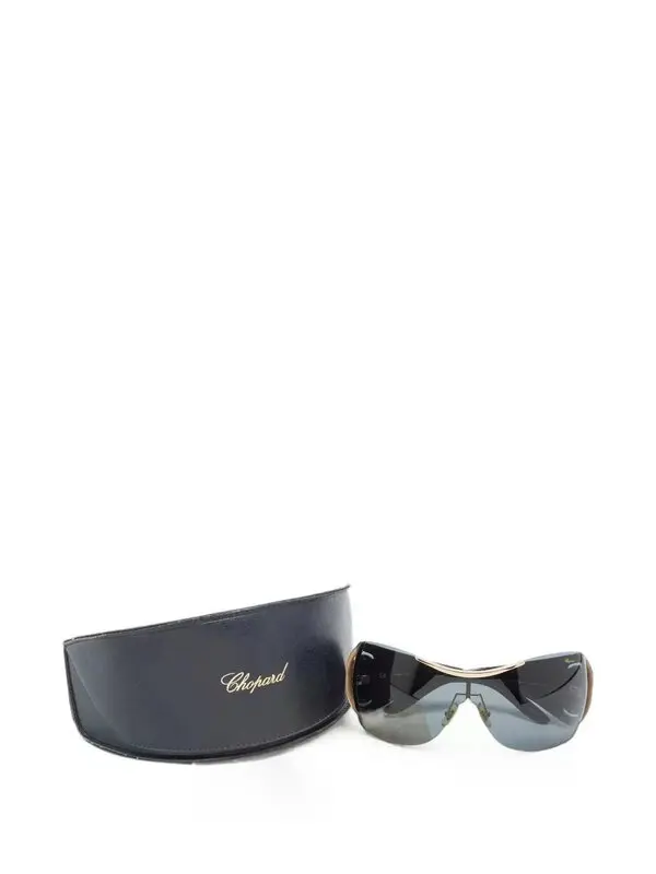 Chopard Crystal-embellished Shield Sunglasses