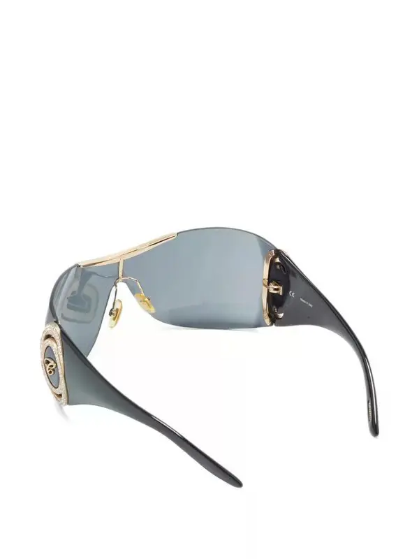 Chopard Crystal-embellished Shield Sunglasses