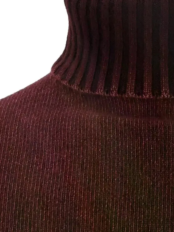 Al Duca D'aosta Ribbed-trim Roll-neck Sweater - Red
