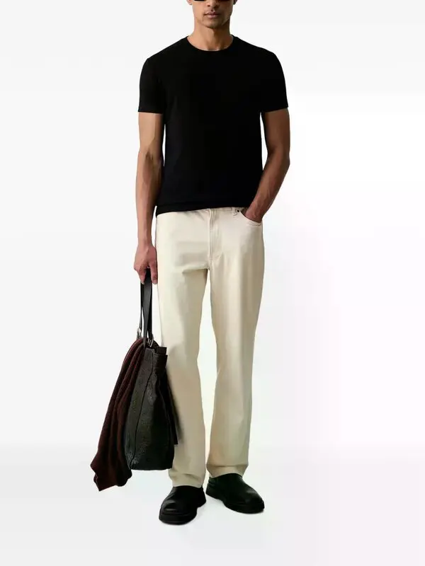 TRUSSARDI Logo-embroidered T-shirt