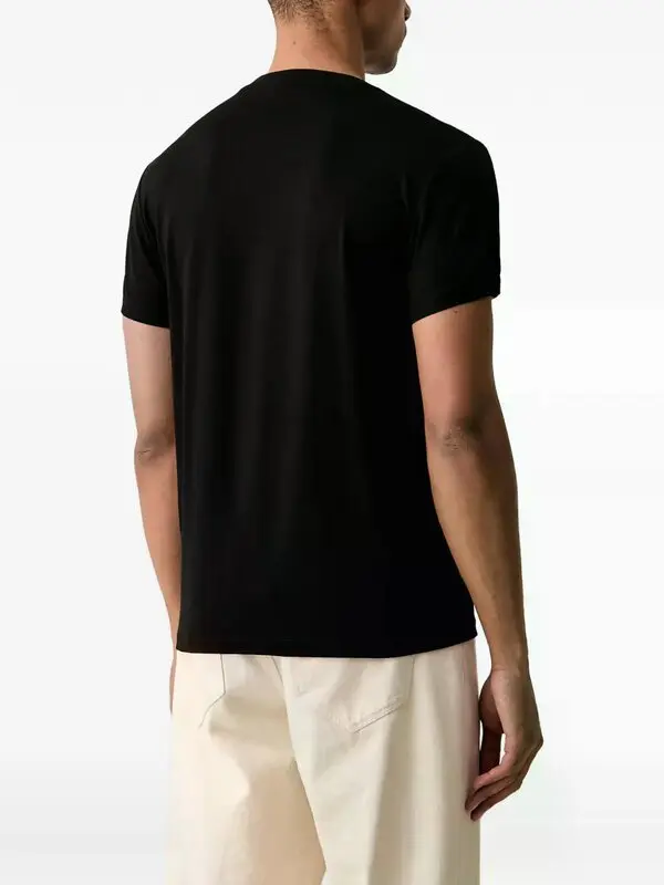 TRUSSARDI Logo-embroidered T-shirt