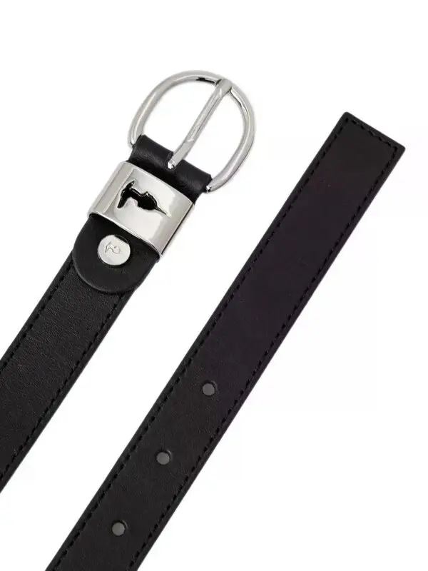 TRUSSARDI Leather Buckle Belt