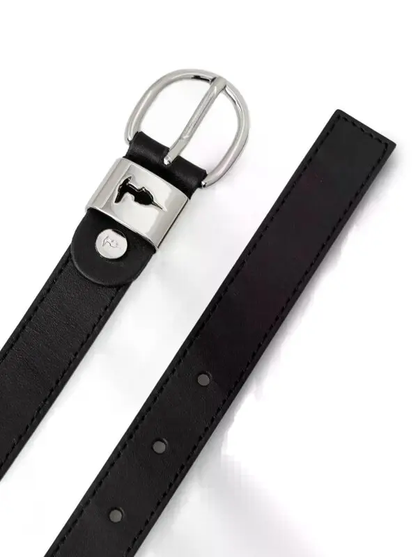 TRUSSARDI Leather Buckle Belt
