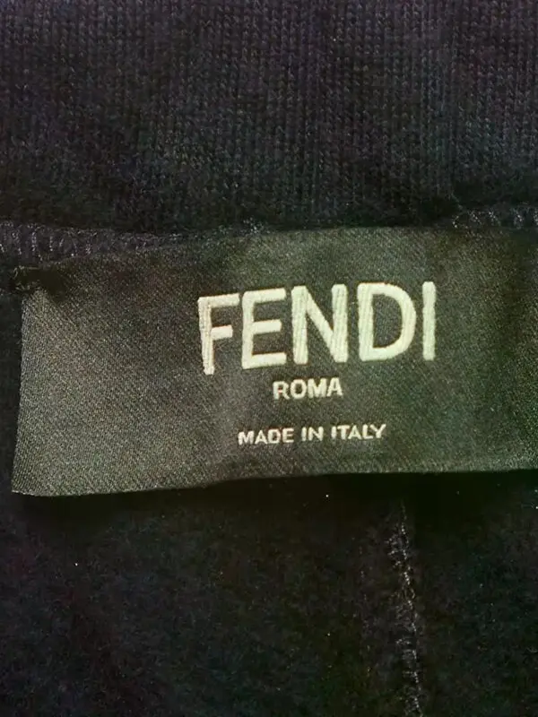 Fendi Zucca Print Side Stripe Track Pants