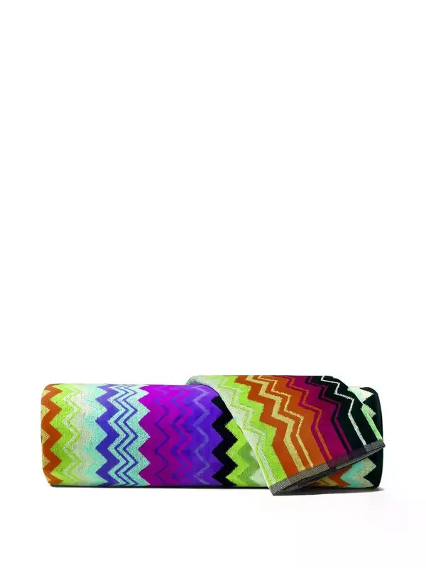Missoni Zigzag-woven Bath Towel - Purple