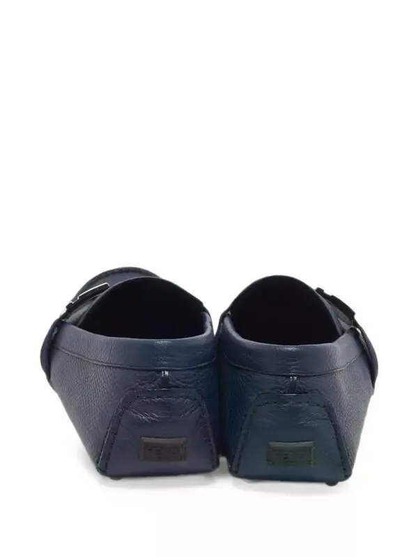 Fendi Ff Round-toe Loafers