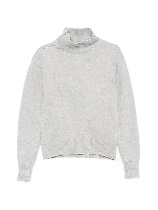 Source Unknown Konny Zipped Sweater - Grey