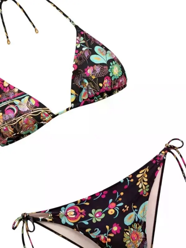 MISS BIKINI LUXE Floral-print Triangle Bikini
