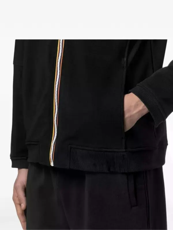 K-WAY Zip-up High-neck Sweater - Black
