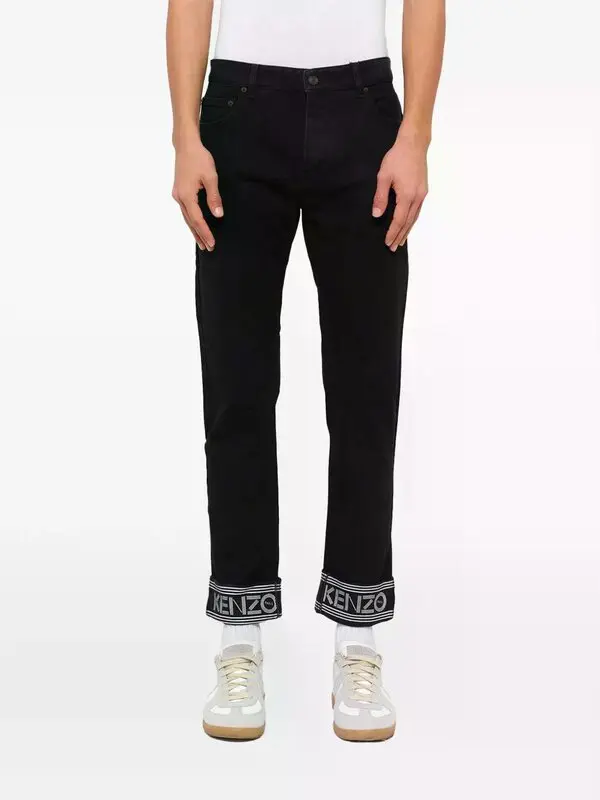 Kenzo Logo-cuff Denim Jeans
