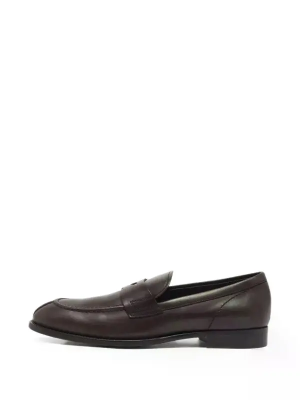 TOD'S Round-toe Penny Loafers - Brown