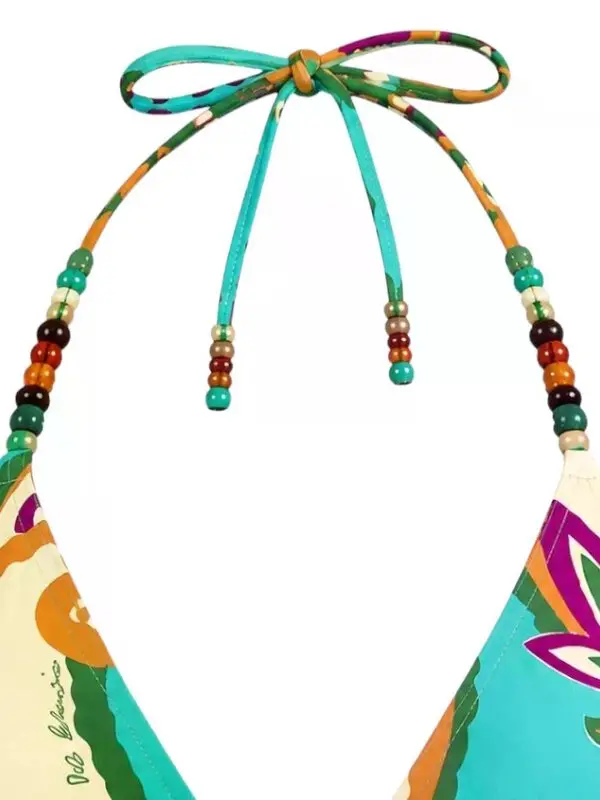 MISS BIKINI LUXE Bead-embellished Bikini Top