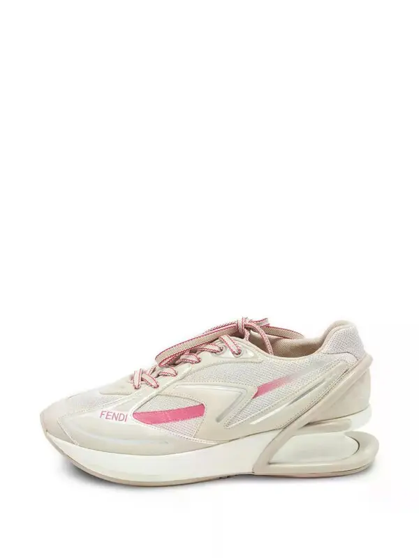 Fendi First Lace-up Sneakers - Neutrals