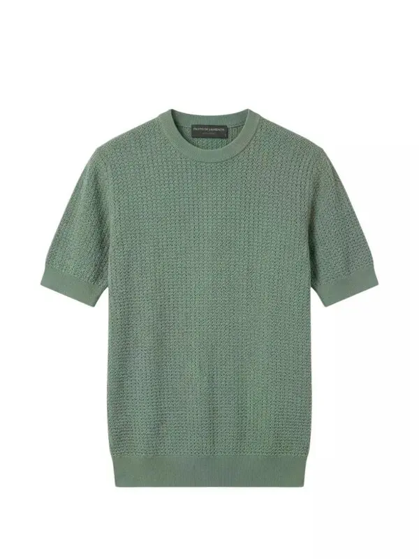 FILIPPO DE LAURENTIIS Waffle-knit Short-sleeve T-shirt