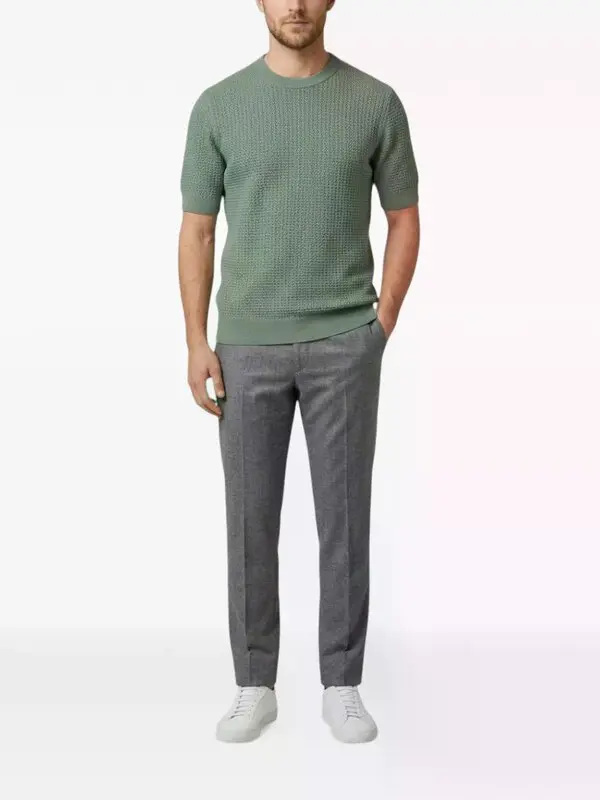 FILIPPO DE LAURENTIIS Waffle-knit Short-sleeve T-shirt