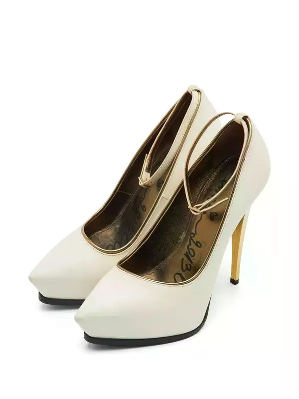 LANVIN Leather Pointed-toe Heeled Pumps