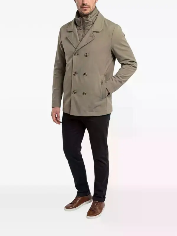 MOORER Double-breasted Peacoat