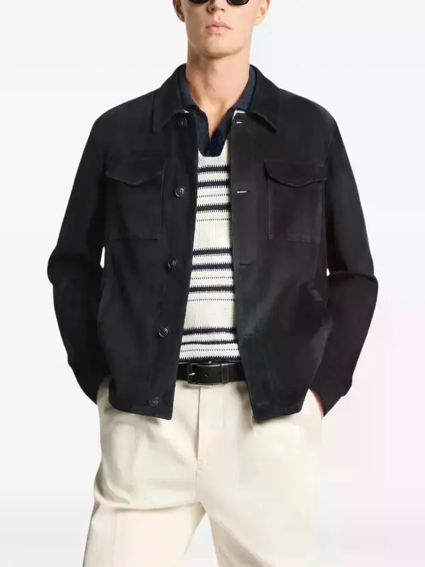 FAY Suede-leather Shirt Jacket