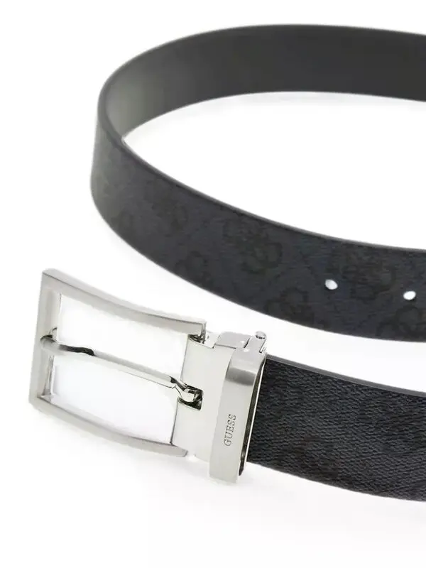 Guess Bucharest 4g Logo Belt - Black