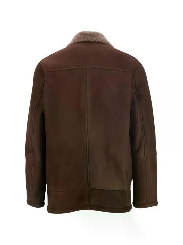 VOLFAGLI FIRENZE Double-breasted Shearling Coat