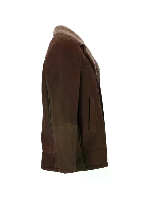 VOLFAGLI FIRENZE Double-breasted Shearling Coat