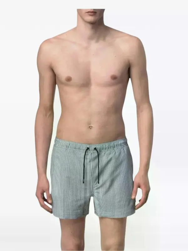 K-WAY Hazel Striped Swim Shorts - Blue