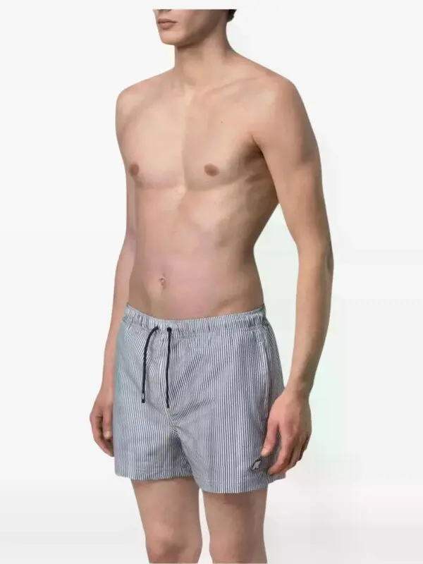 K-WAY Hazel Striped Swim Shorts - Blue