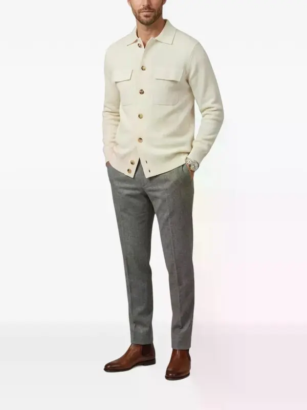 FILIPPO DE LAURENTIIS Button-fastening Cardigan - Neutrals