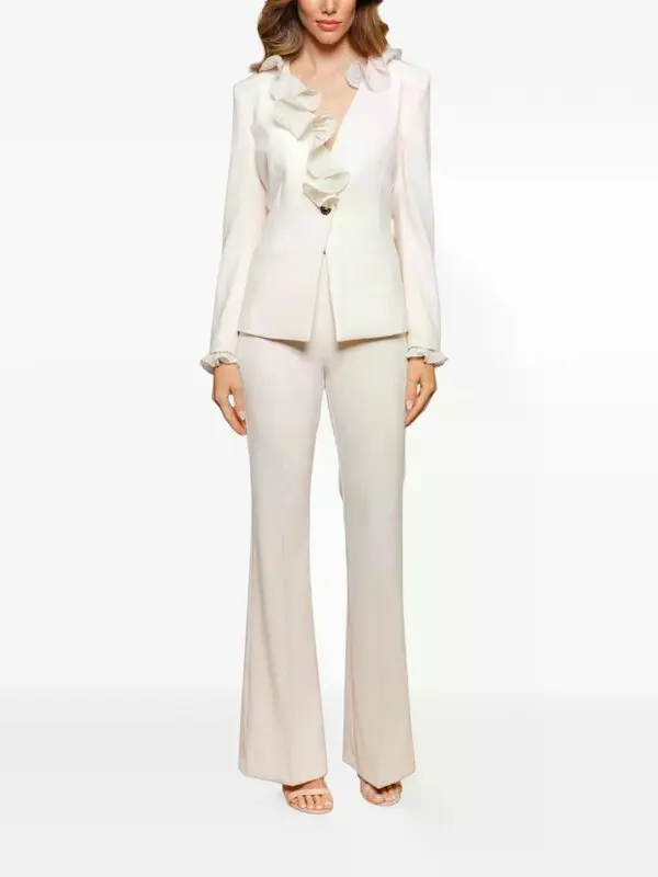 DIVEDIVINE Maira Ruffle-trim Tailored Jacket