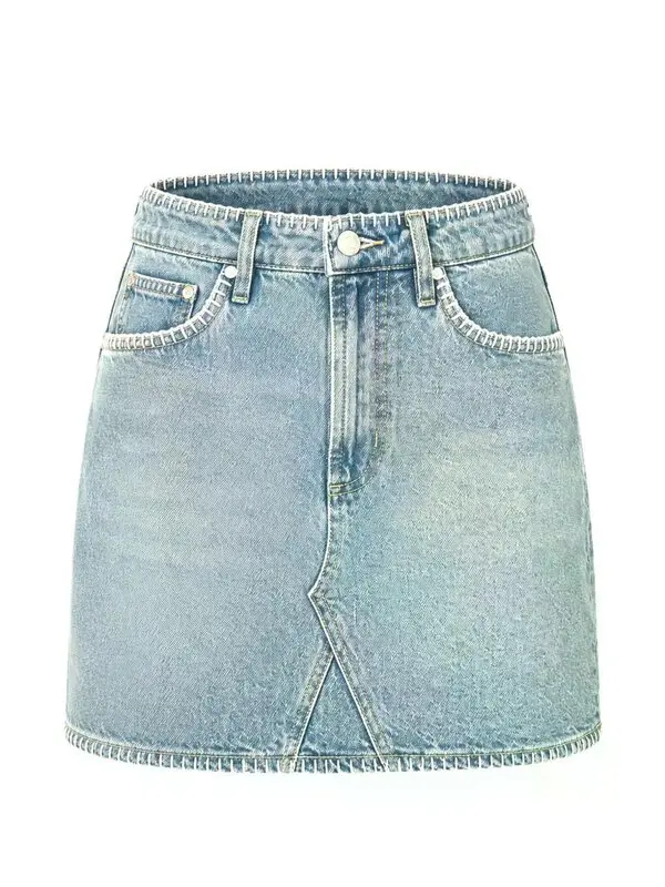 Rails Laurel Whipstitch-trim A-line Skirt