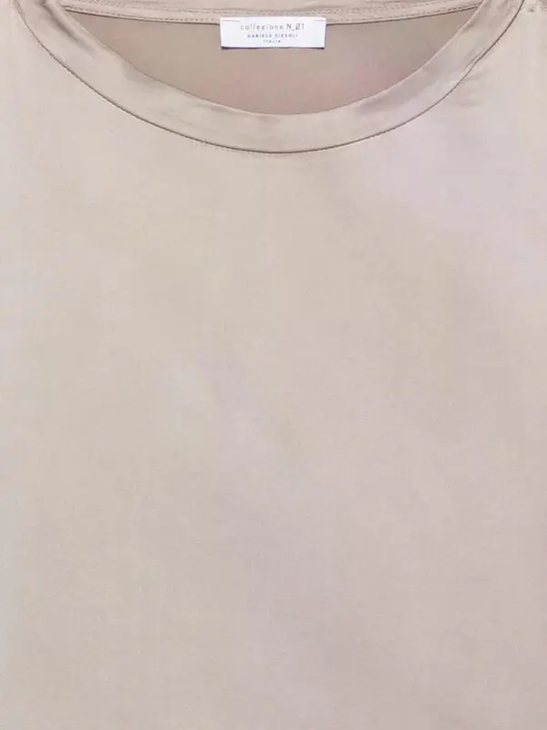 DANIELE FIESOLI Satin-finish Long-sleeve Top