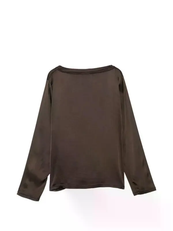 DANIELE FIESOLI Satin-finish Long-sleeve T-shirt