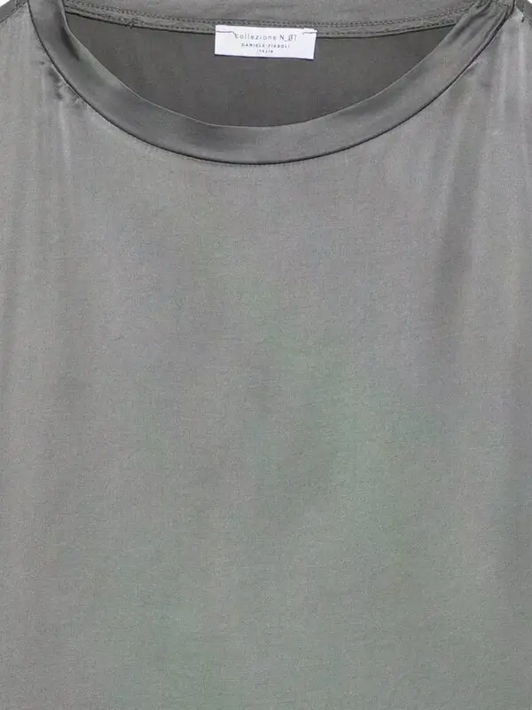 DANIELE FIESOLI Satin-finish Long-sleeve Top