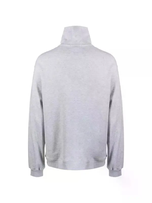 Maison Labiche Placide Logo-embroidered Quarter-zip Sweater